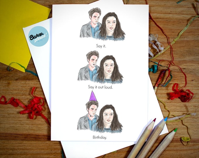 Happy Birthday Loca Card | Birthday Card | Twilight Card | Pop Culture ...
