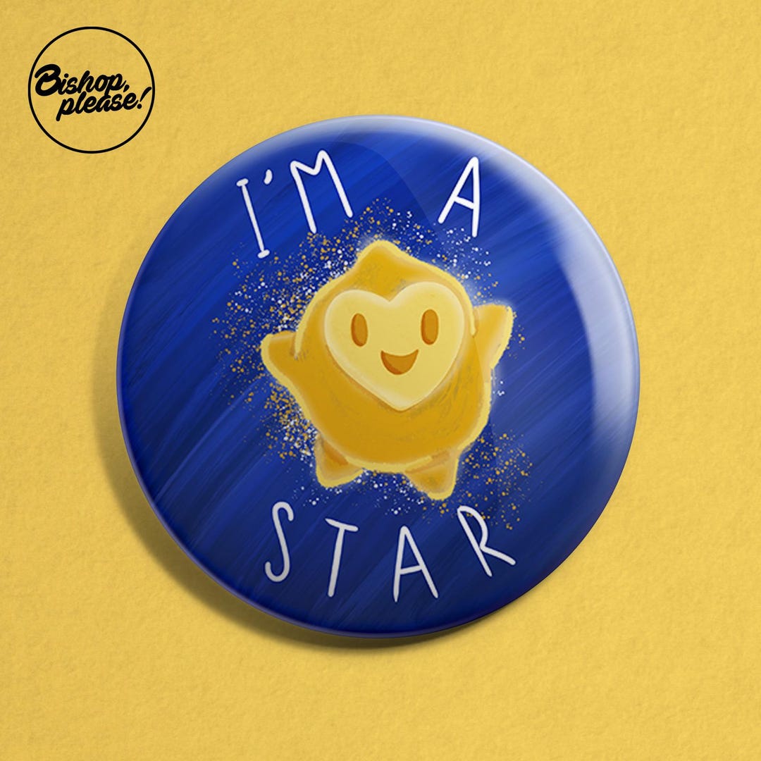 I'm a Star! Star Badge, Wish Badge, Asha, Valentino, Wish Upon a Star ...