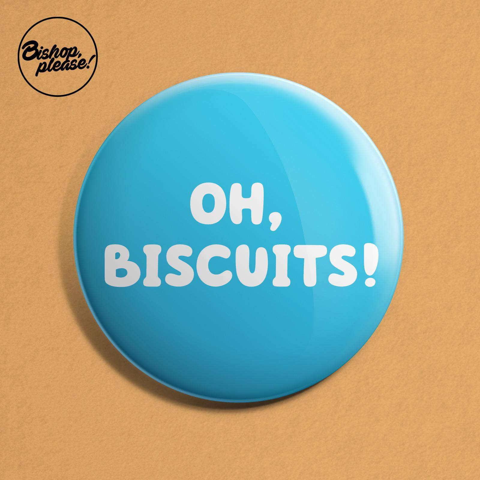 Bluey 'oh, Biscuits' Badge - Bluey, Bingo, Bandit, Chilly, Kids TV Show ...
