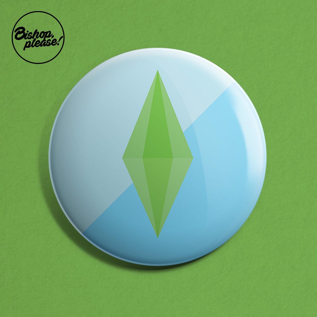 The Sims Plumbob Badge! the Sims Gift, Gamer Gift, Gaming Present ...