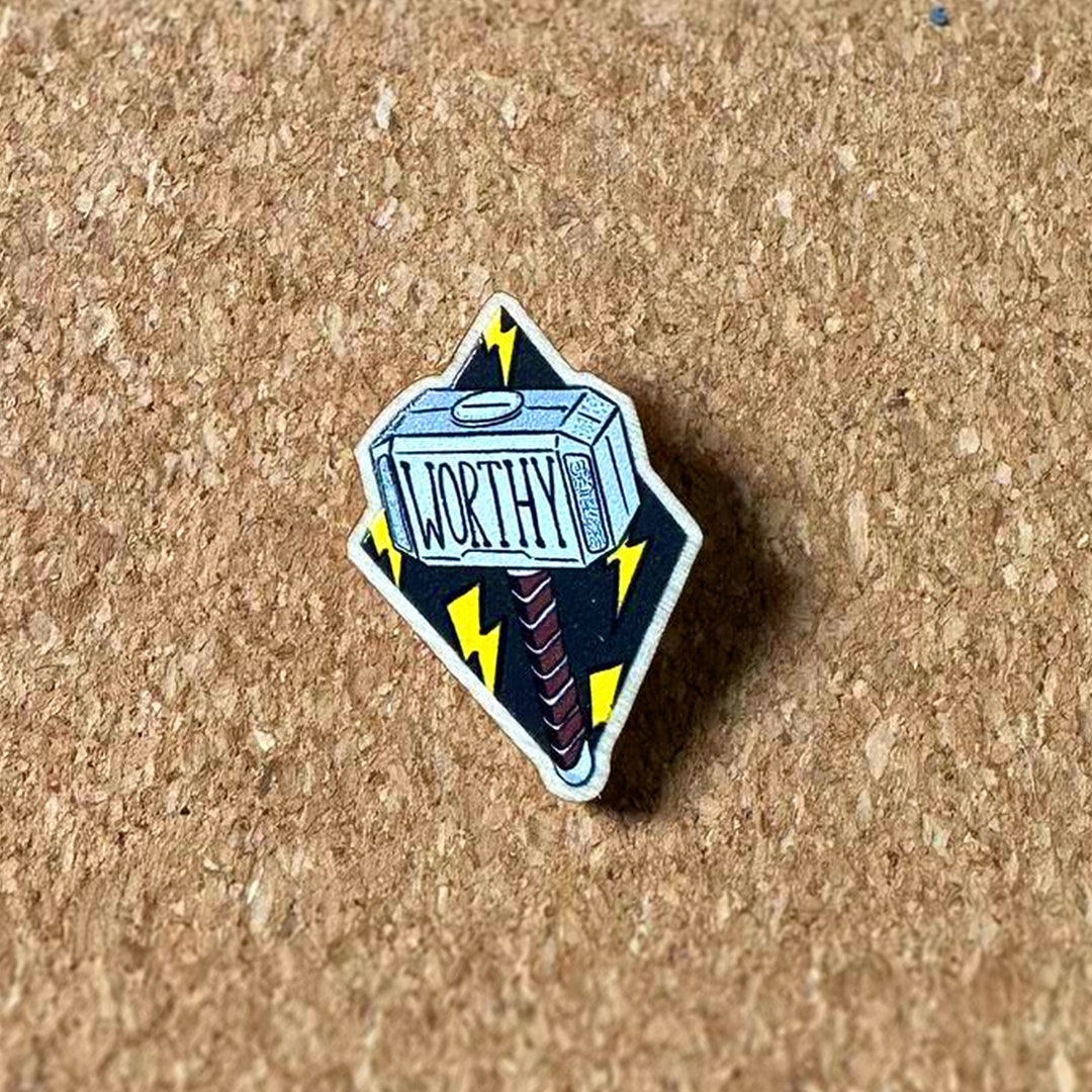 Thor Worthy - Wooden Pin, the Avengers, Thor God of Thunder, Asgard ...