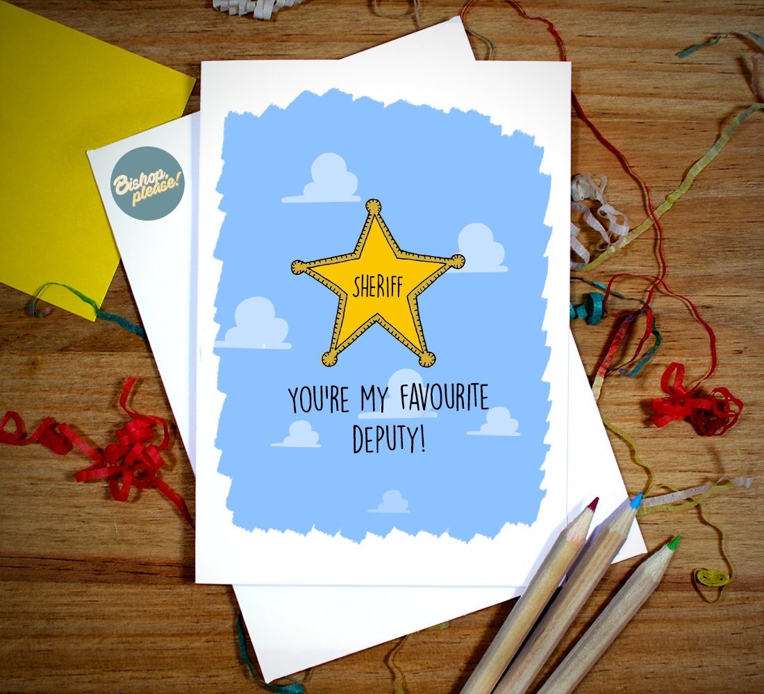 You're My Favourite Deputy Pixar Toy Story Inspired - Etsy UK