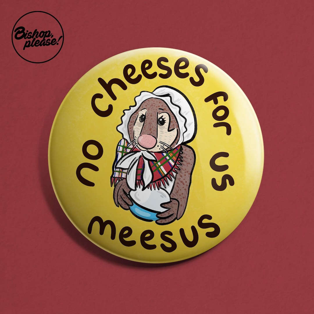 Muppets Christmas Carol Badge - 'no Cheeses for Us Meeses', Christmas ...
