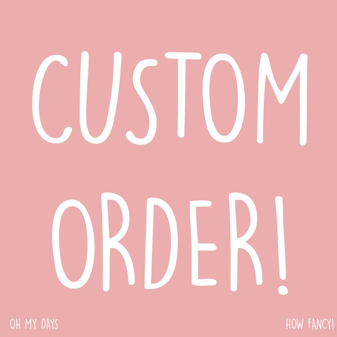 Custom Card Order! - ADD ON: Please Read Description! - Etsy