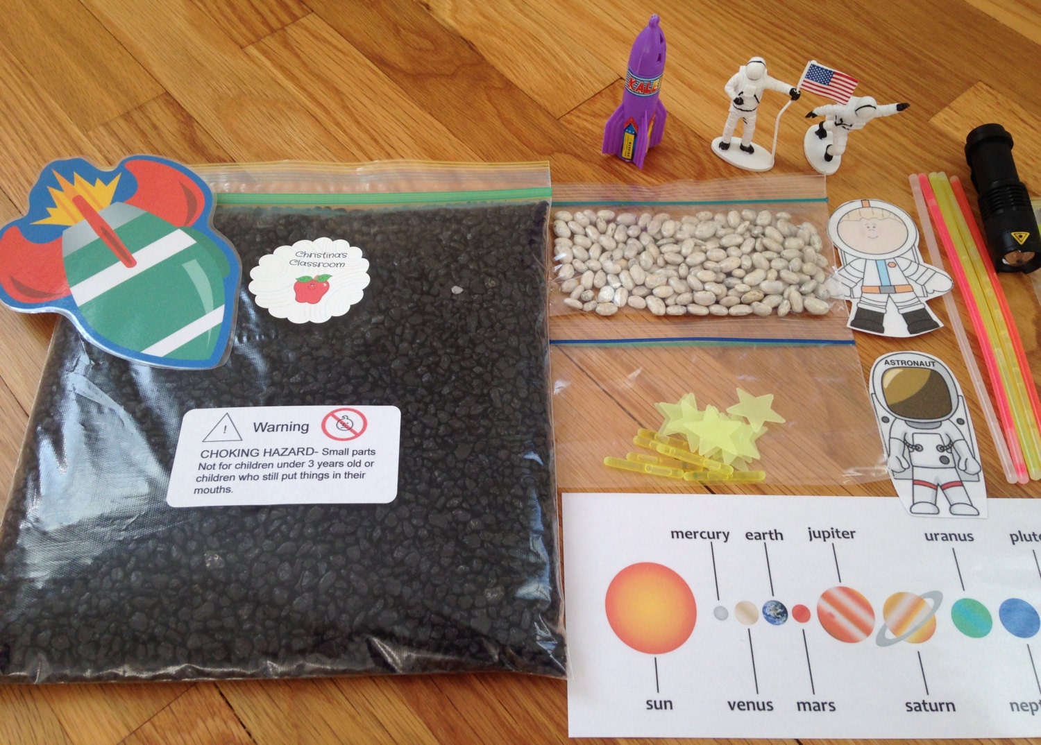 Sensory Bin for Children- the Sun, Moon, and Planets - Etsy