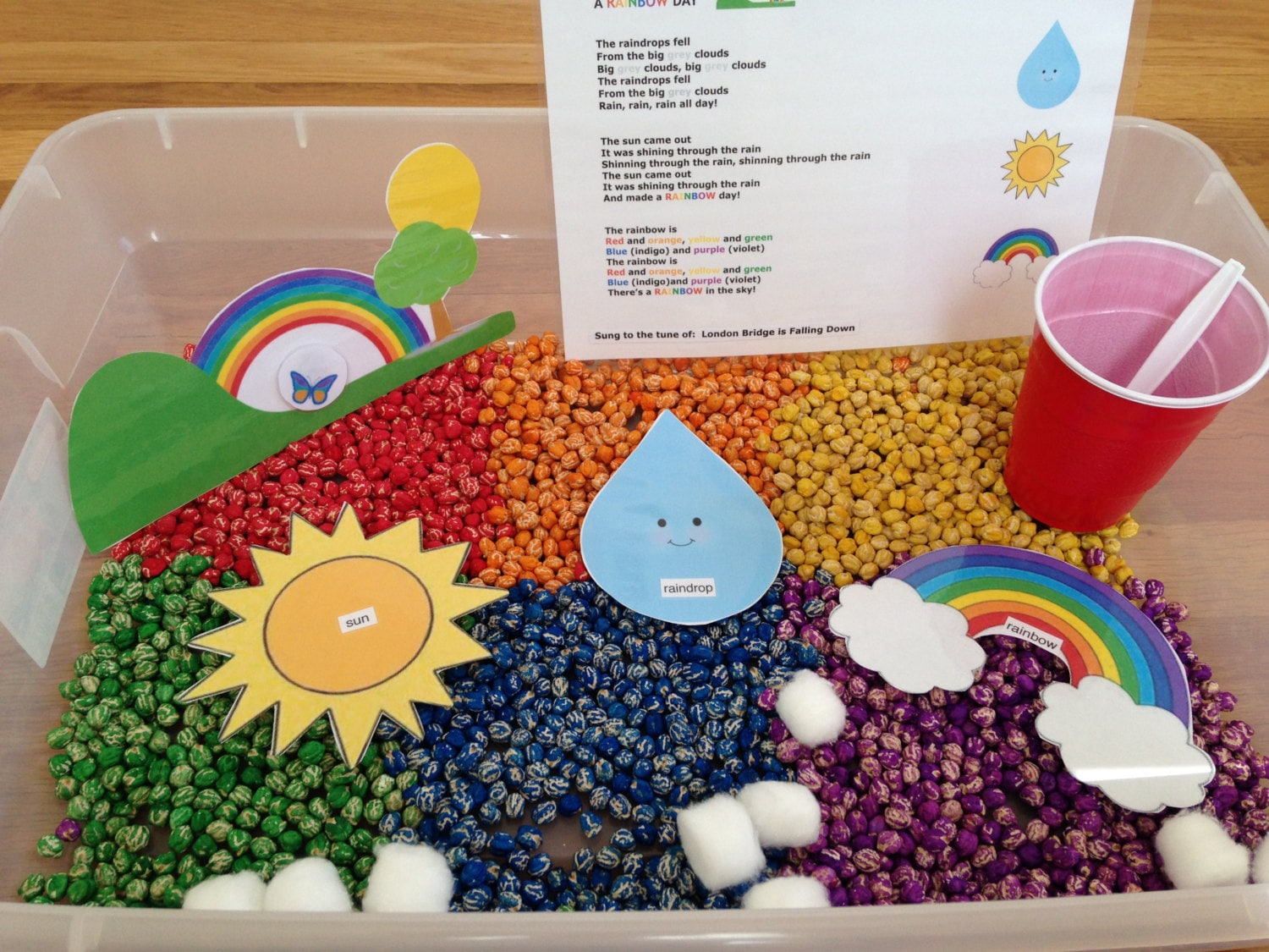Sensory Bin for Children- Rainbows - Etsy