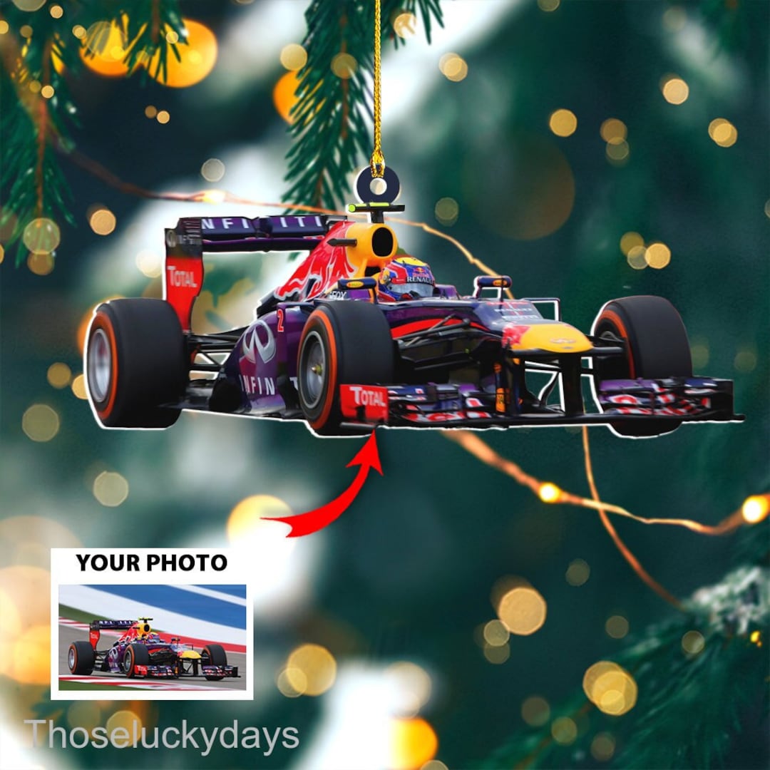 Personalized Formula Car Photo Ornament F1 Christmas - Etsy