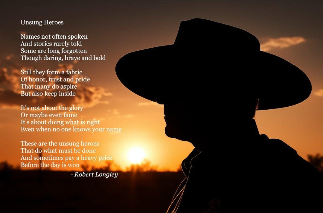 Unsung Heroes - Law Enforcement 2 Memorial Poem Printable - Etsy