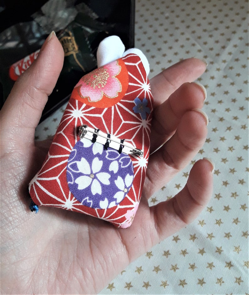 Japanese Print Bunny / Omamori Pendant Charm - Etsy