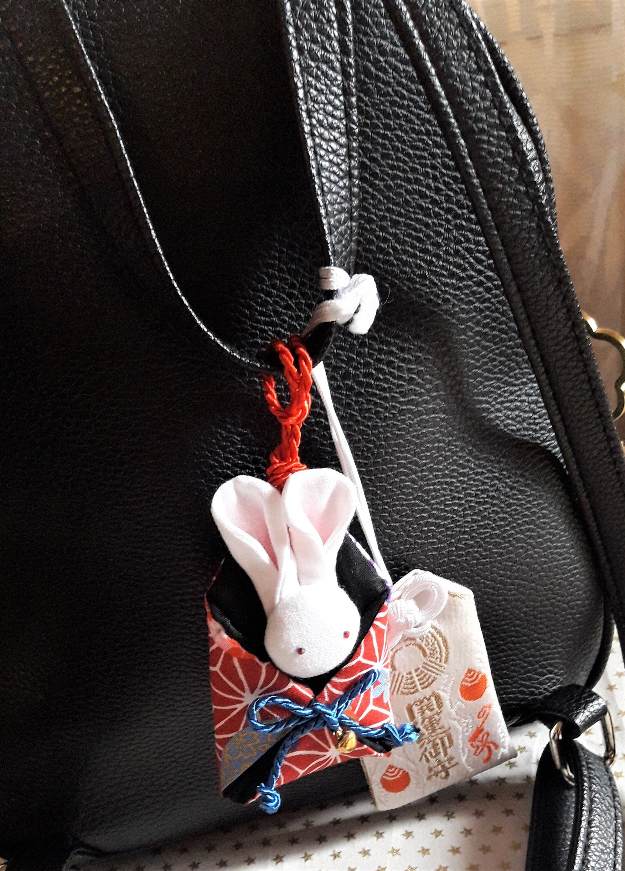 Japanese Print Bunny / Omamori Pendant Charm - Etsy