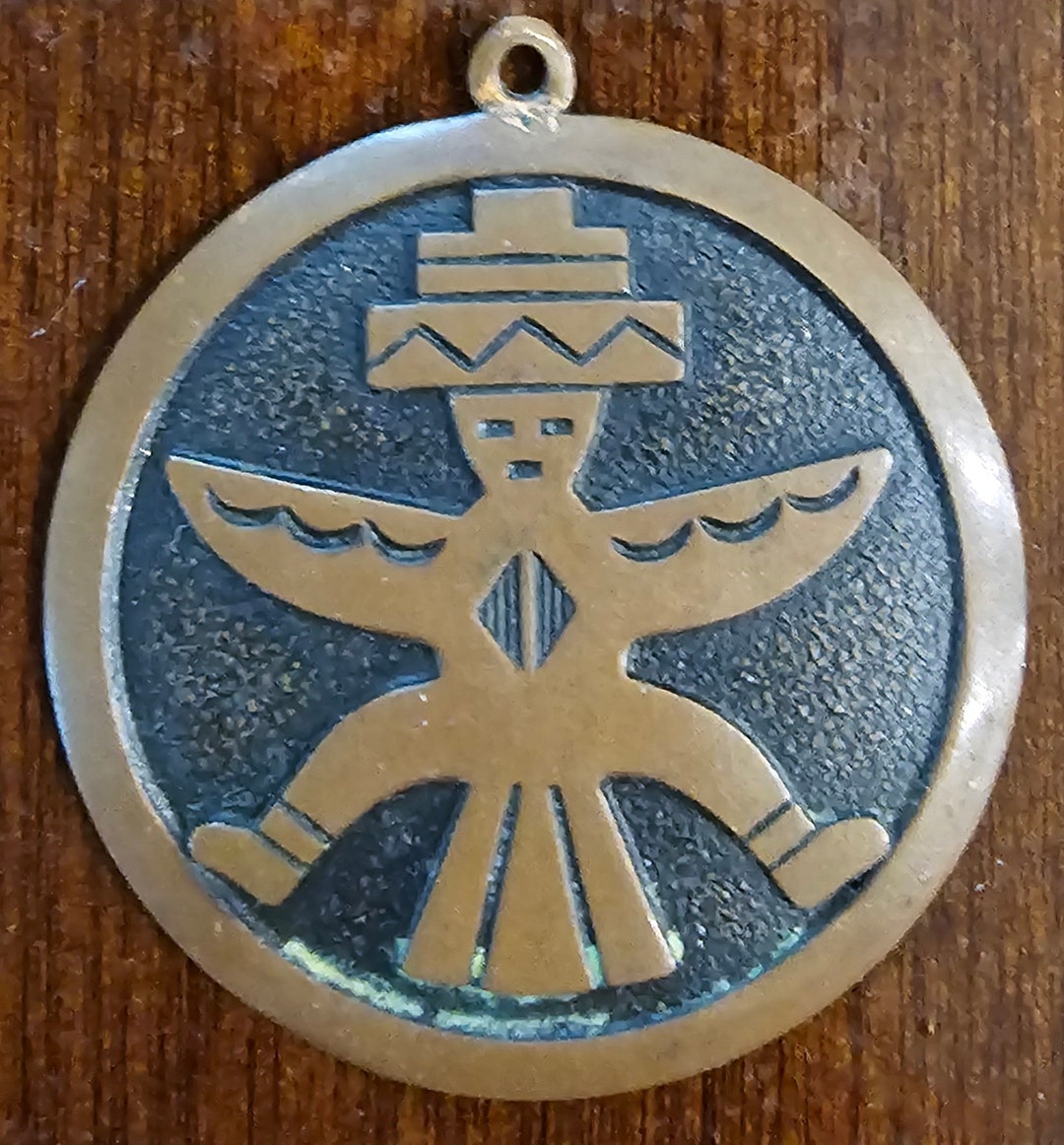 Vintage Native American Pueblo Tribe Zuni Pendant Representing the ...