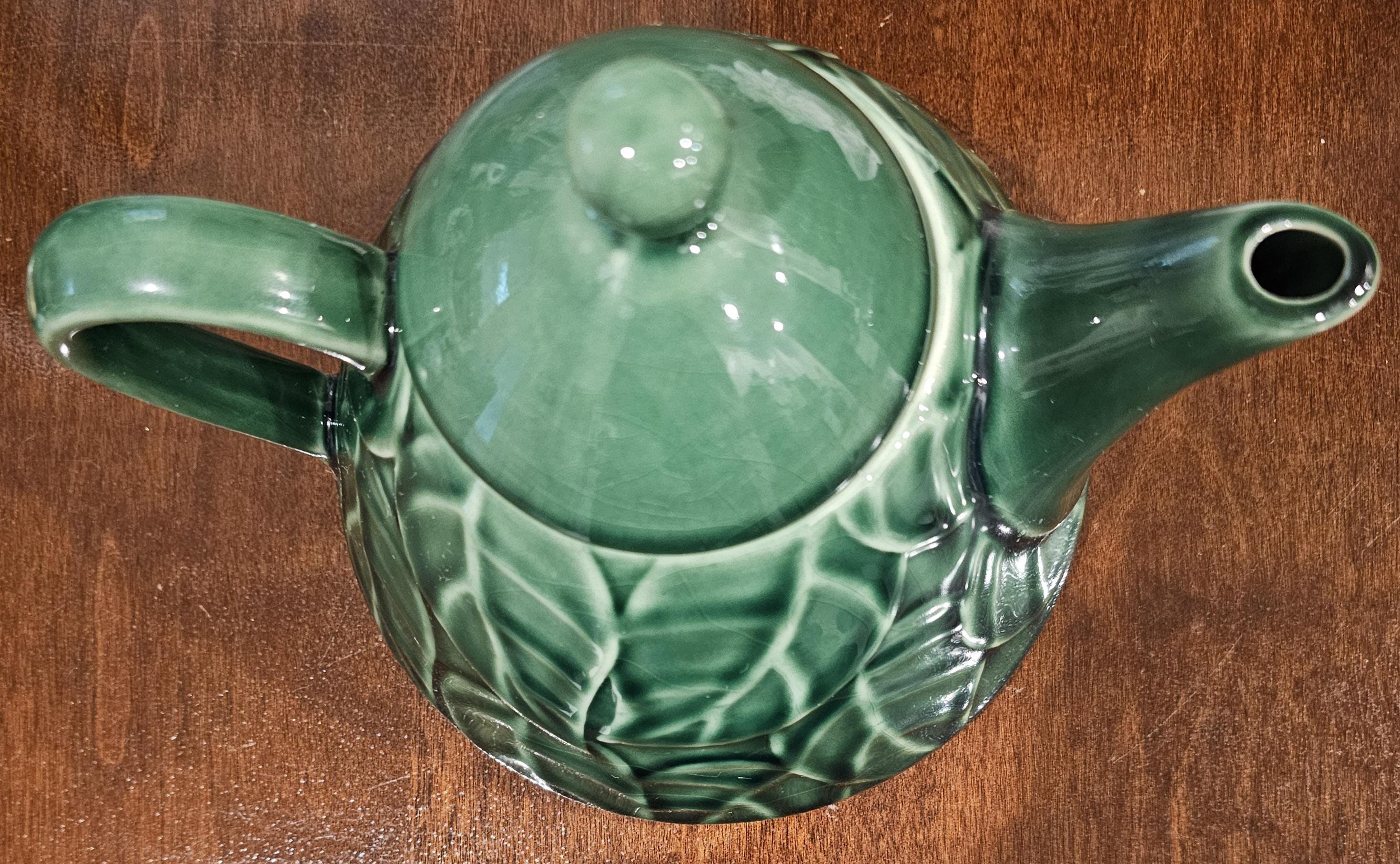 Jade Leaves Teapot by Pier One Imports - Etsy