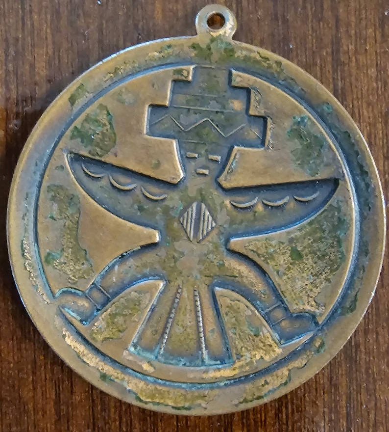 Vintage Native American Pueblo Tribe Zuni Pendant Representing the ...