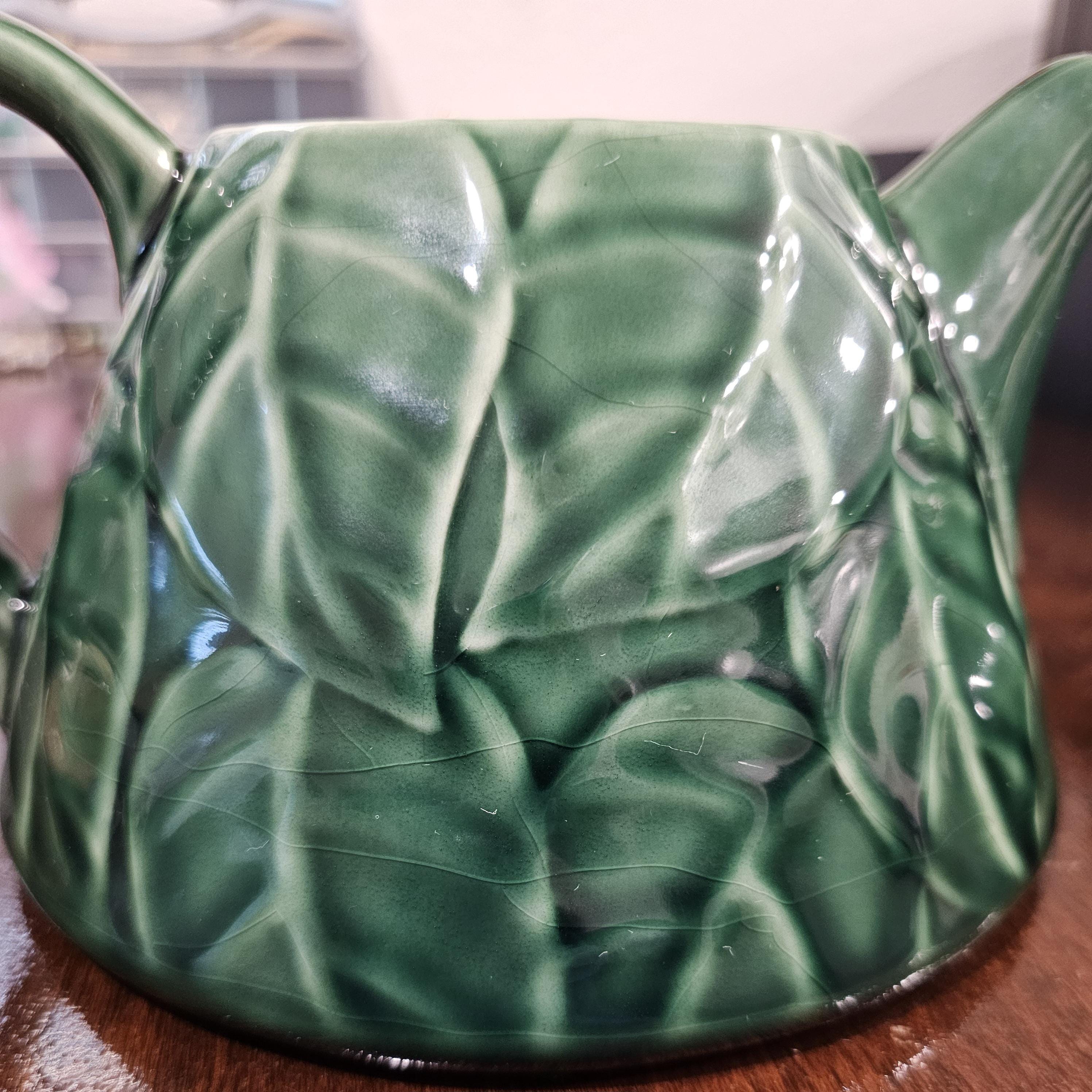 Jade Leaves Teapot by Pier One Imports - Etsy
