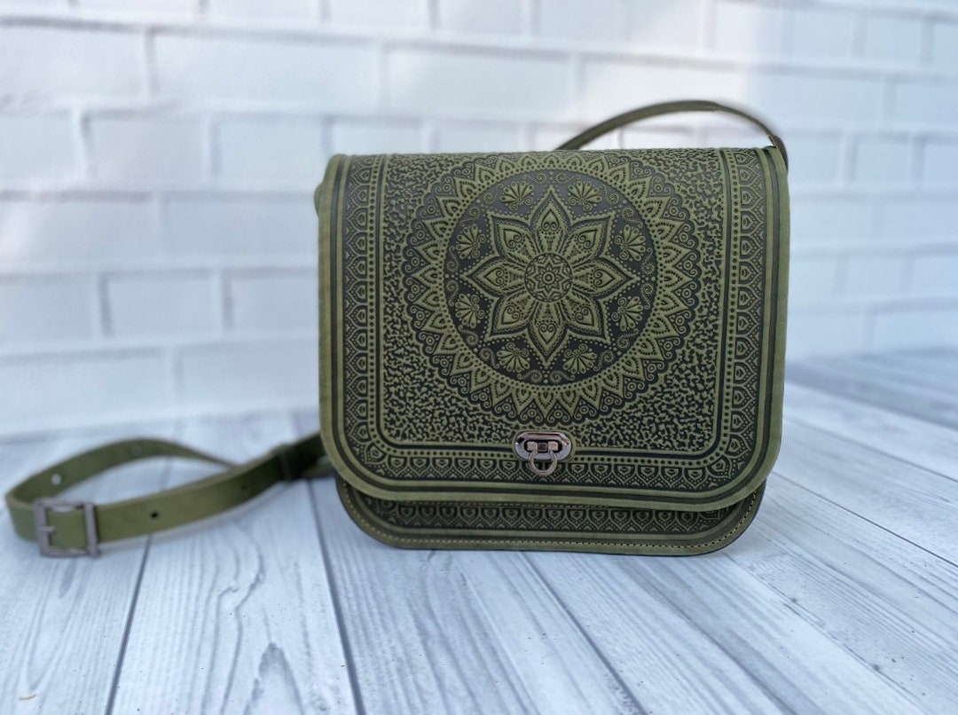 Genuine Leather Handmade Olive Handbag - Etsy