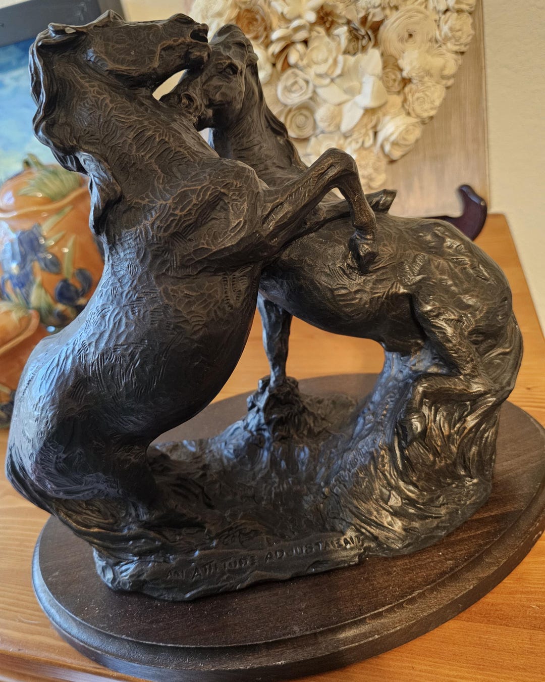 1990s "an Attitude Adjustment" Terrance Patterson Horses Sculpture - Etsy