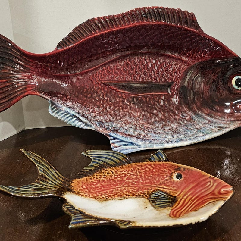 Vintage Fish Platter - Etsy