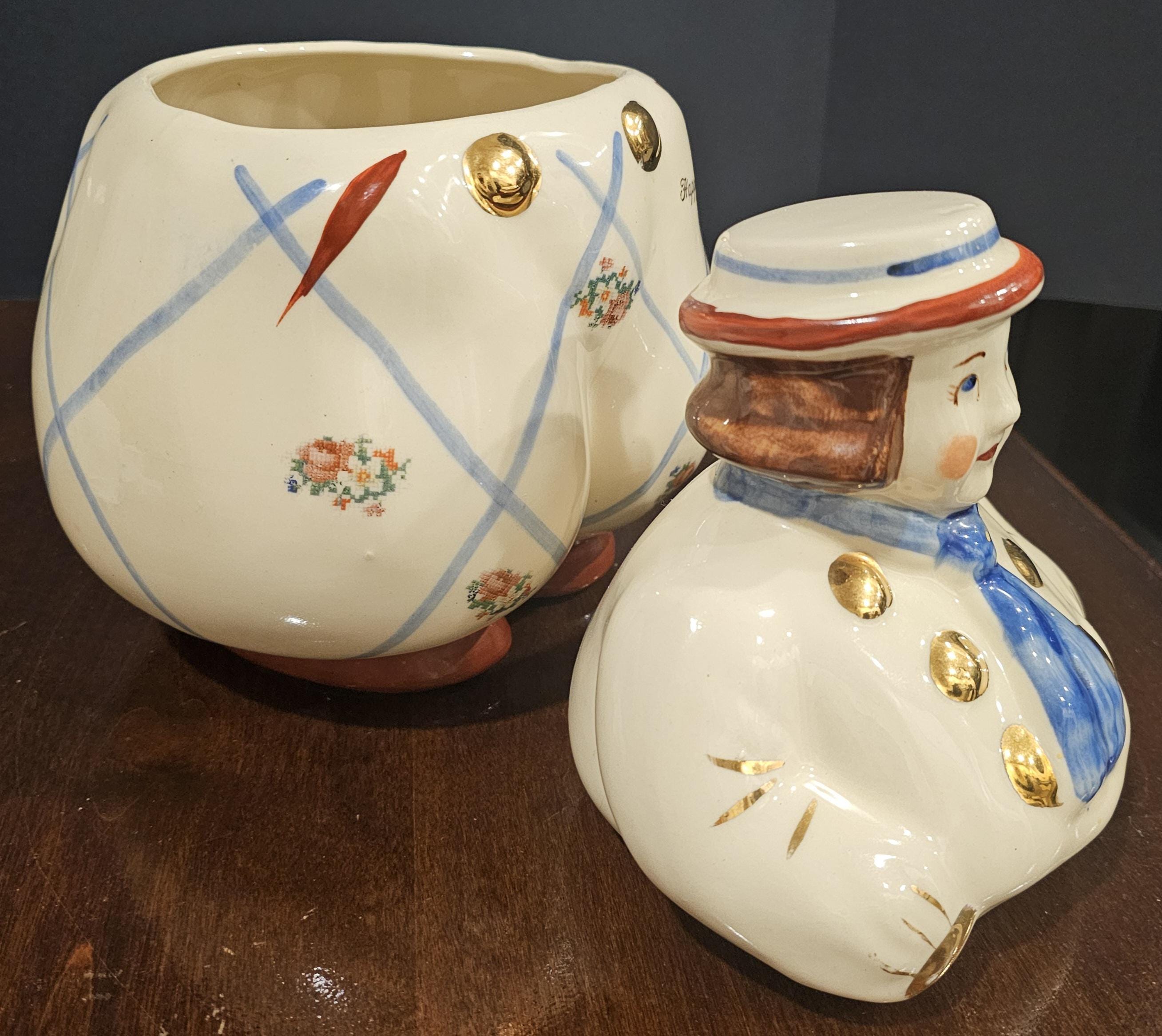 Vintage Rare Ceramic 1940's Jack Dutch Boy Cookie Jar or Tom, Tom the Piper's Son, a Ceramic ...