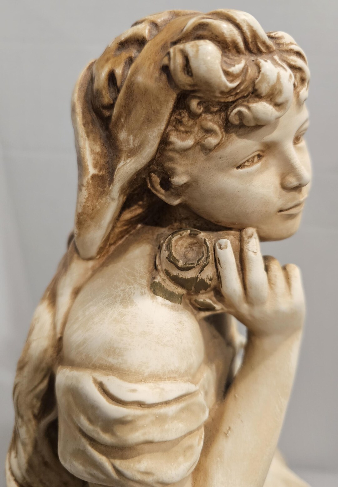 Vintage Gorgeous Marwal Statue of Young Woman Called Song of the Lark ...