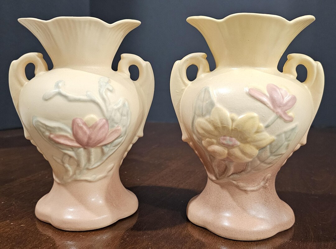 Original Label Vintage HULL Art Pottery Designed With Magnolias in ...