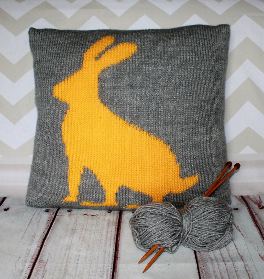 Beginner Knitting Pattern PDF Download - Woodland Hare Silhouette ...