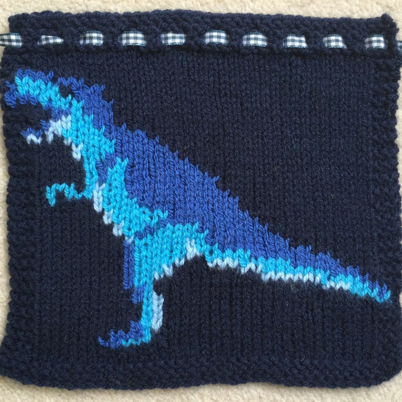 Knitting Pattern PDF Download Dinosaur Bunting - Etsy