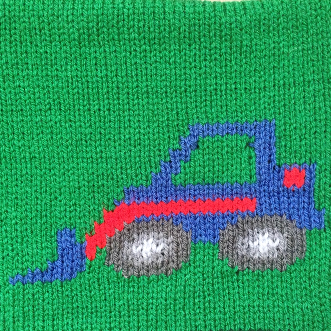 Knitting Pattern PDF Download Trucks and Diggers Cushion - Etsy