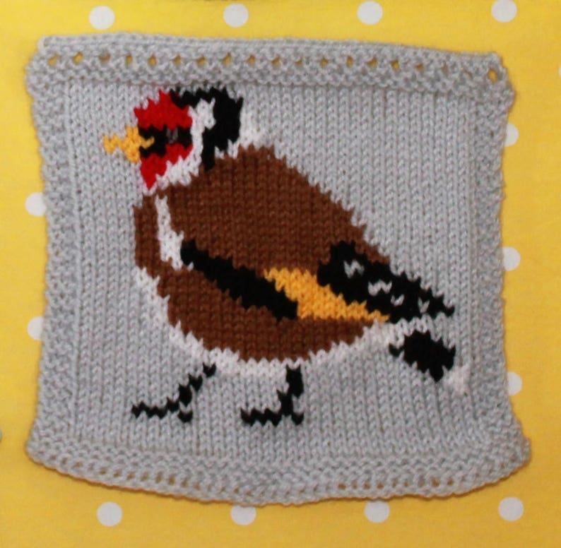 Knitting Pattern PDF Download Garden Birds Intarsia Charts - Etsy