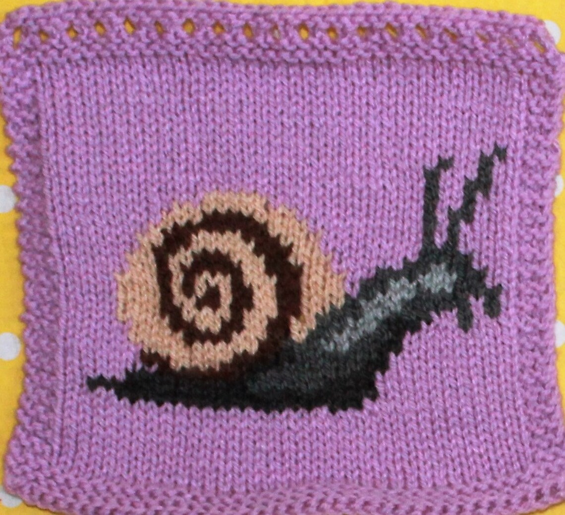 Knitting Pattern PDF Download Garden Bugs Intarsia Charts - Etsy