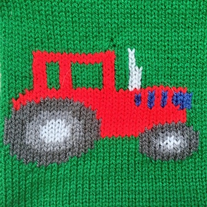 Knitting Pattern PDF Download - Trucks and Diggers Cushion Cover - Etsy
