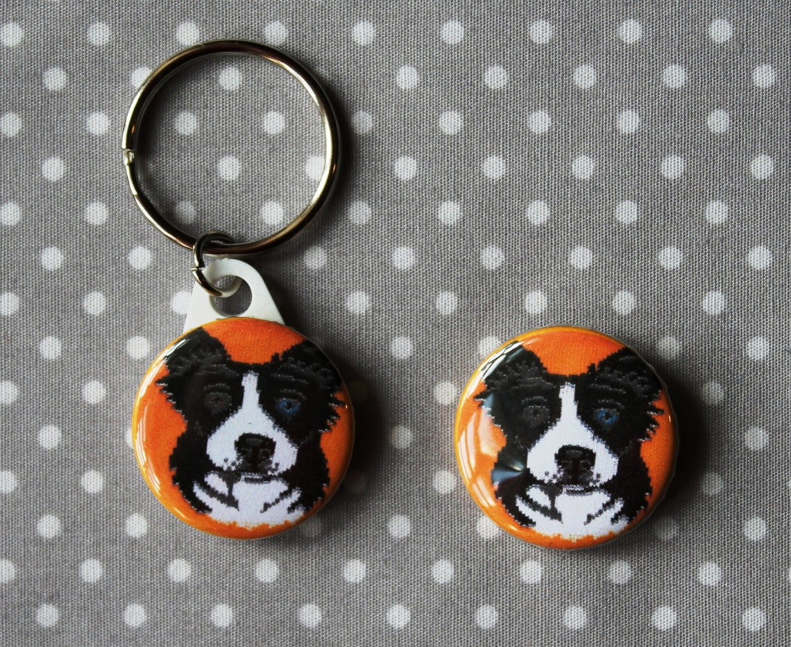 Knitting Pattern PDF Download - Border Collie/sheepdog Pet Portrait ...