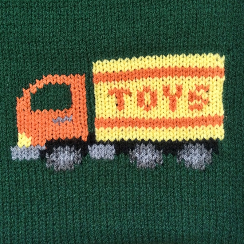 Knitting Pattern PDF Download Trucks and Diggers Cushion - Etsy