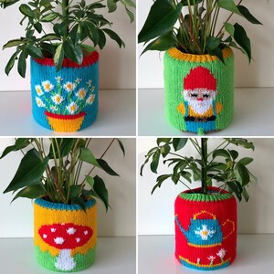 Knitting Pattern PDF Download - Plant Pot Cosies - Etsy