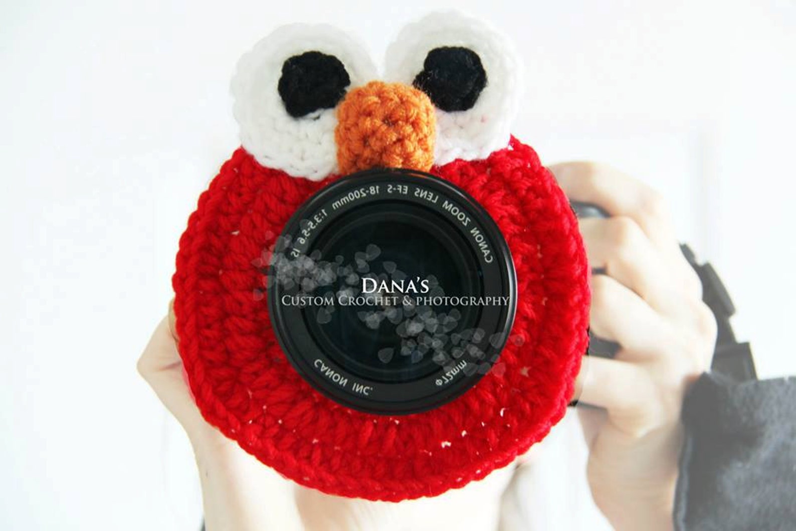 Elmo Camera Lens Buddy - Crochet - Photography Prop - Kids - Children ...