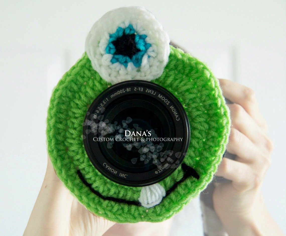 Monster Camera Lens Buddy Crochet Handmade Photography - Etsy Canada
