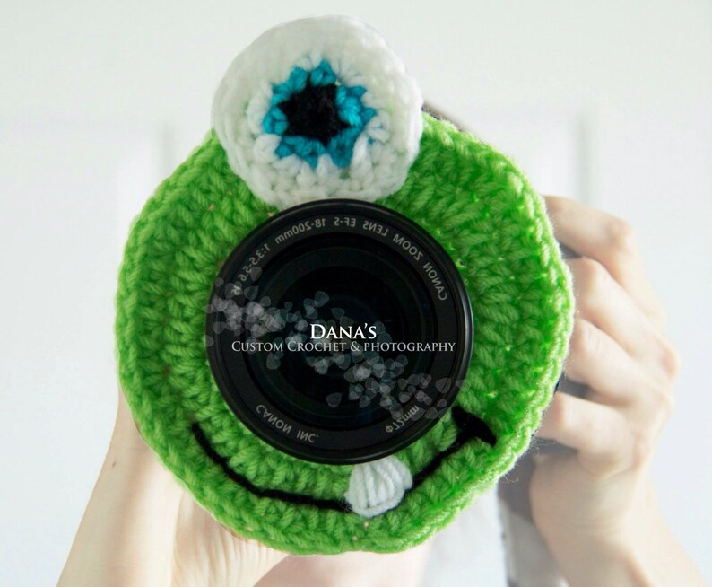 Monster Camera Lens Buddy Crochet Handmade Photography - Etsy Canada