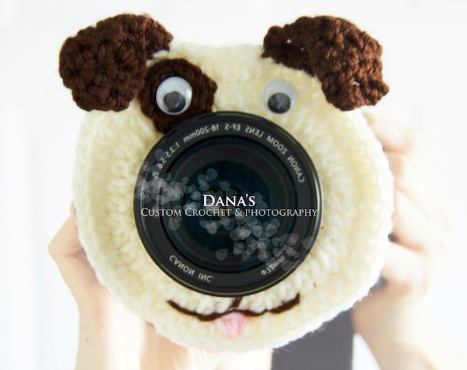 Puppy Camera Lens Buddy - Crochet - Handmade - Photography Prop - Kids ...