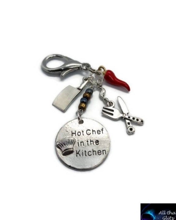 Chef Keyring Hot Chef Quote Cooks Keyring Chef Bag Charm - Etsy UK