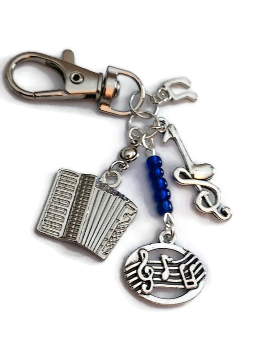 Accordion Player Gift, Accordion Player Keyring, Accordionist Keyring ...