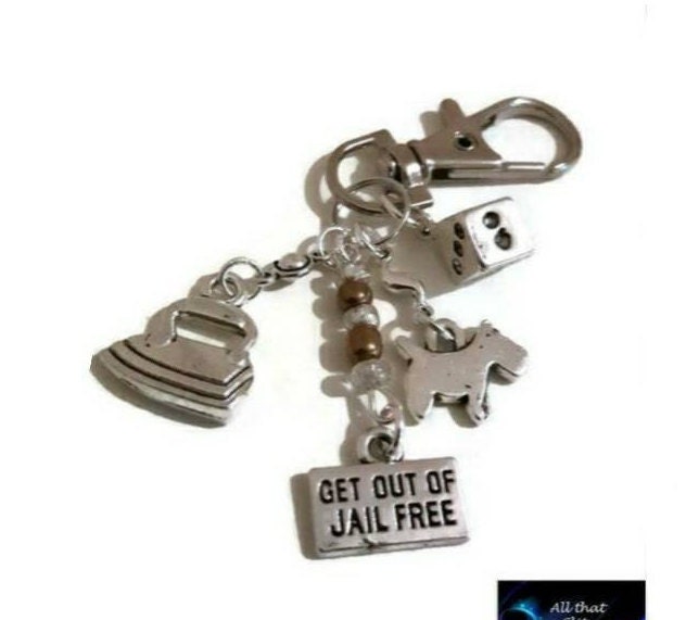 Board Game Keyring Dice Keyring Get Out of Jail Free - Etsy UK