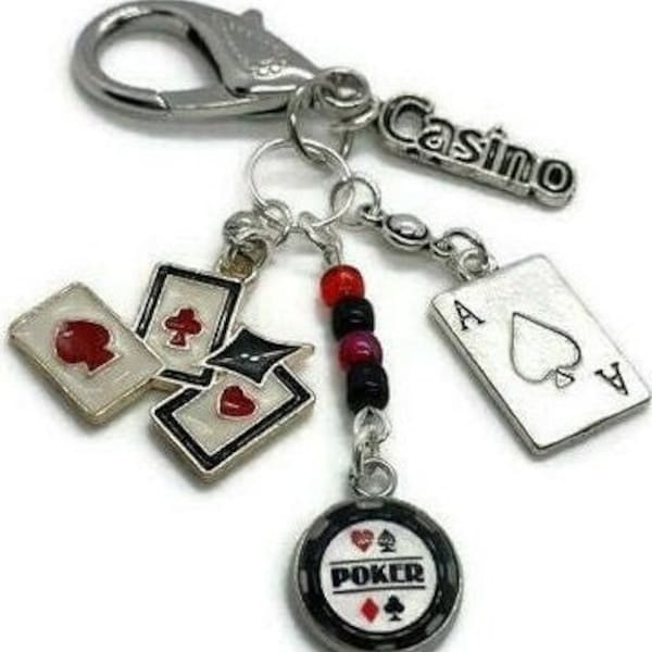 Poker Chip Keychain - Etsy