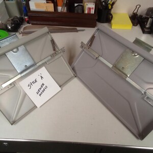 Old Steelcase File Cabinet Follower Blocks, Original Grey Finish, File ...