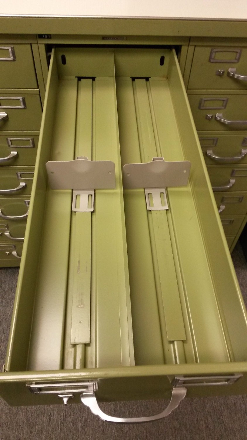 Vintage Industrial Steelcase Index Card Filing Cabinet Set, 49 Drawer ...