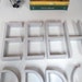 Salvage Building Sign Letters, Solid Aluminum Letters, Blasted Finish ...