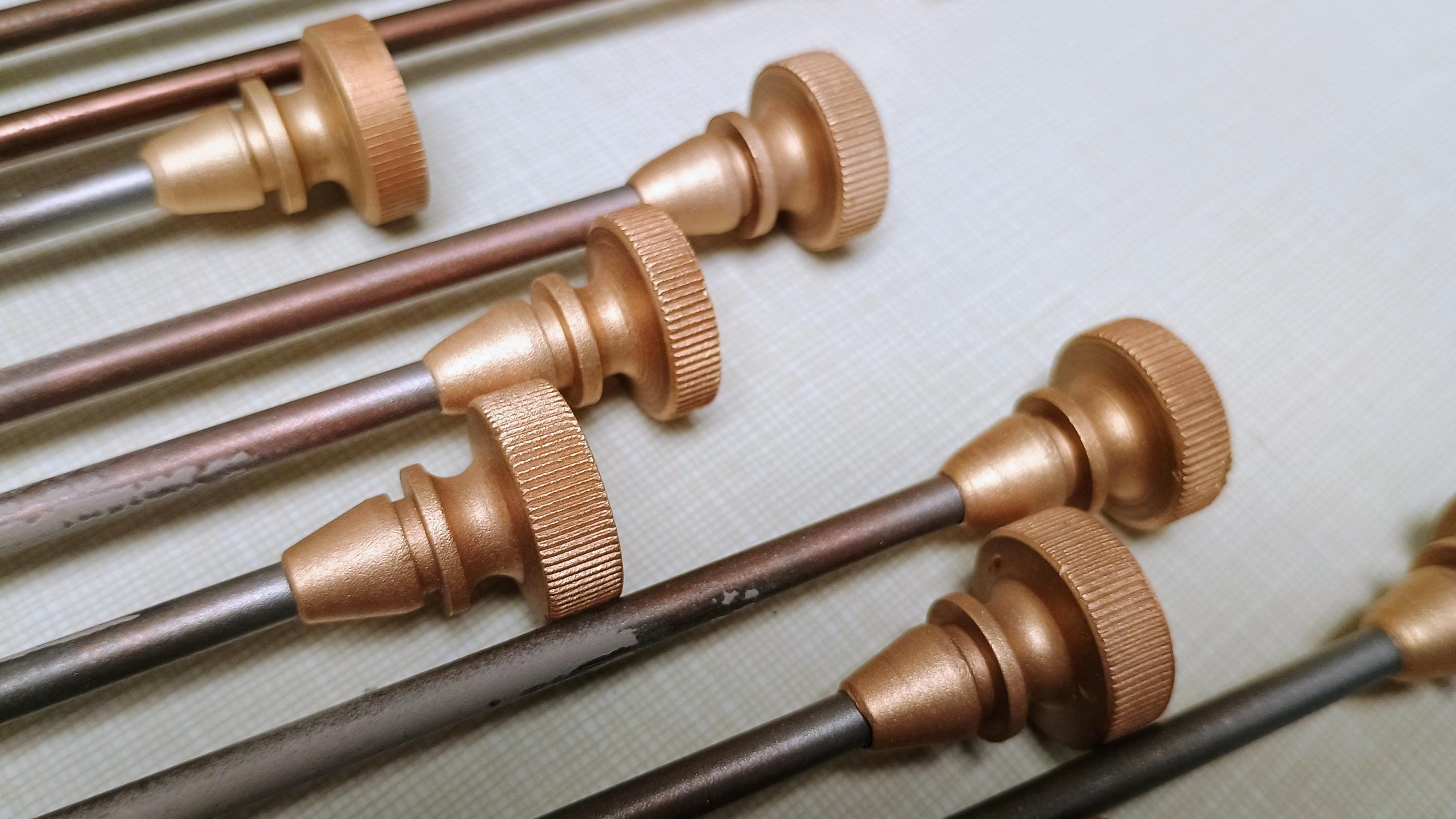 Vintage File Cabinet File Rods, Bronze, Cabinet Rods, Push-in File Rods ...