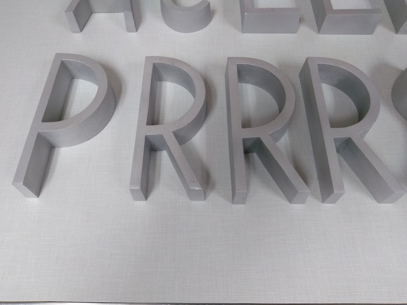 Salvage Building Sign Letters Solid Aluminum Letters Blasted - Etsy