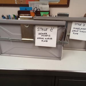 Old Steelcase File Cabinet Follower Blocks, Original Grey Finish, File ...