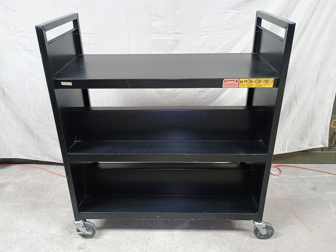 Old School Library Book Cart With 1 Flat Shelf and 2 Sloping, ** Local ...