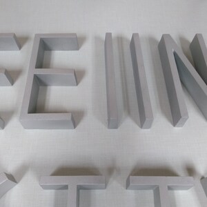 Salvage Building Sign Letters, Solid Aluminum Letters, Blasted Finish ...