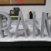 Salvage Building Sign Letters, Solid Aluminum Letters, Blasted Finish ...